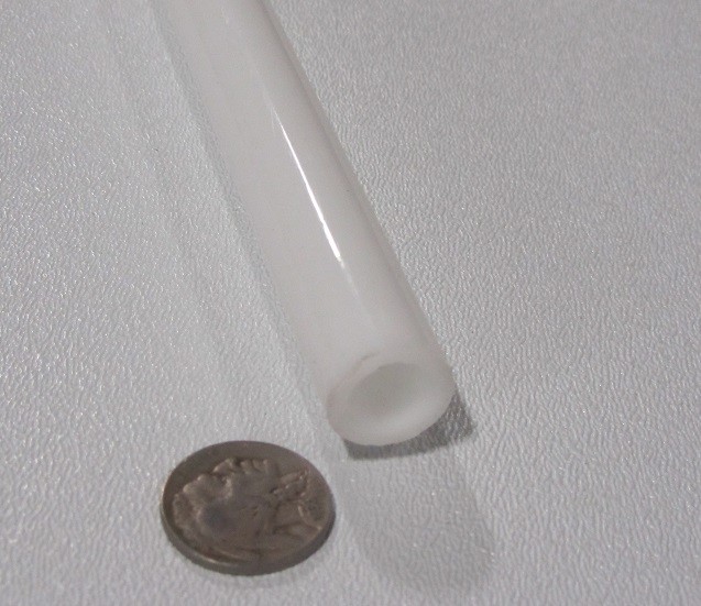 Delrin Acetal White Tube 0.625" Oversize OD x .500" Undersize ID x 36 ...