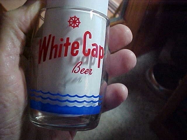Vintage White Cap Beer Barrel Glass Two Rivers Wis Wi 3 inch Tall | eBay