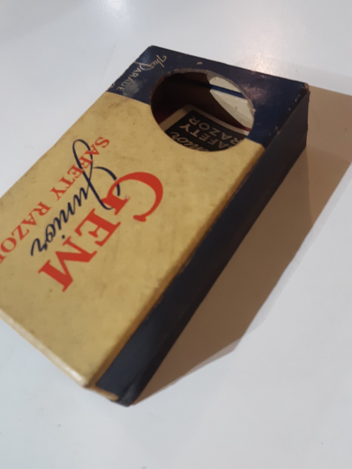 Vintage GEM JUNIOR SAFETY RAZOR Box and instructions only | eBay