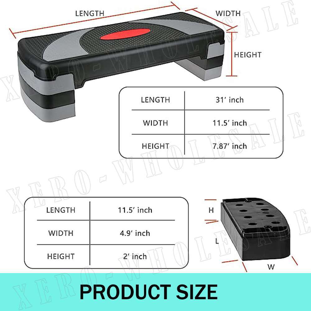 Aerobic Workout Home Gym Fitness Exercise 4 Block Bench Step Level ...