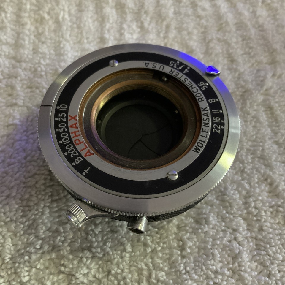Wollensak Alphax Shutter F35 | eBay