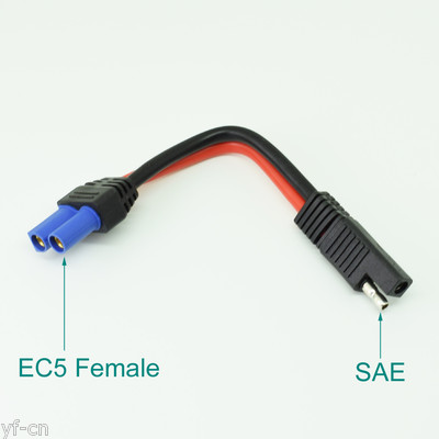50pcs 10cm 10AWG EC5 Female To SAE Power Automotive Connector Adapter ...