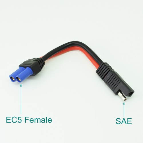 50pcs 10cm 10AWG EC5 Female To SAE Power Automotive Connector Adapter ...