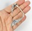 SINGLE LEFT Sterling Silver Large Vampire Bat Wing Earring Ear Cuff ...