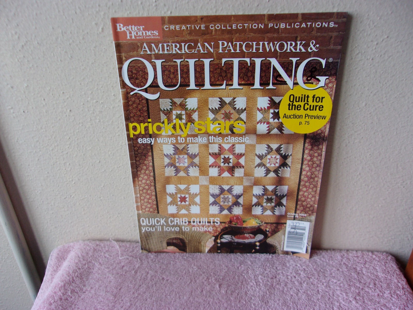 AMERICAN PATCHWORK /QUILTING MAGAZINE " PRICKLY STARS " OCTOBER.,2004 | eBay