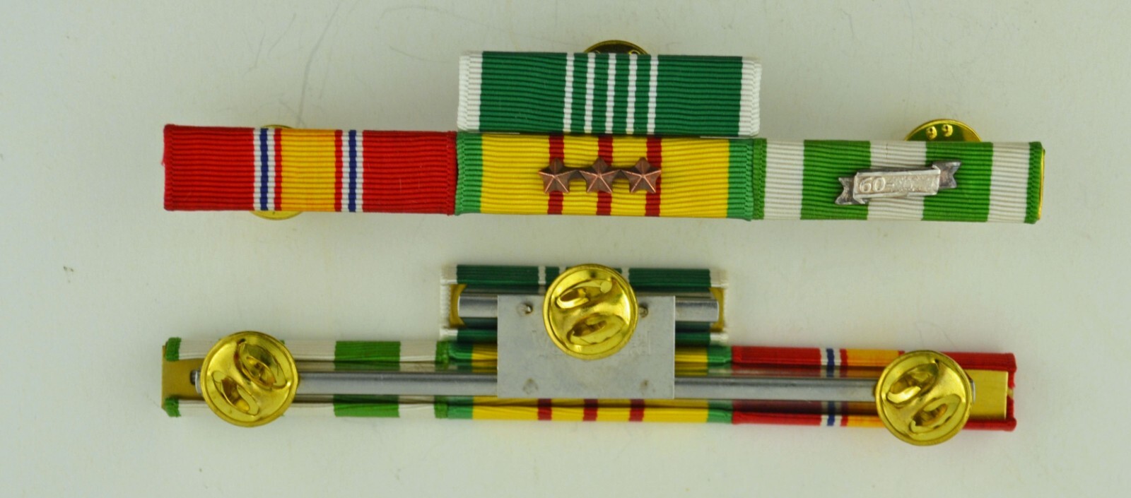 Army 4 Ribbon Bar - Vietnam War Service - Medal - 3 Campaign Stars | eBay