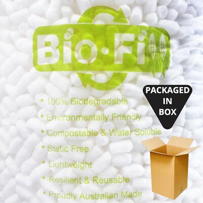 100 Litres Void Fill Packing Peanuts Bio Fill Cushioning Biofill Box ...