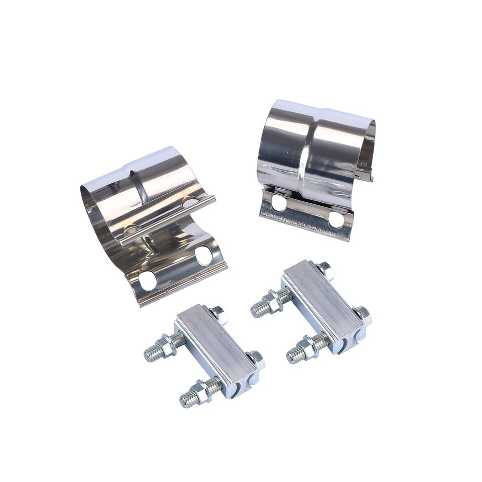 8Pcs 2.5" Stainless Exhaust Band Clamp Step Clamps for Catback Muffler ...