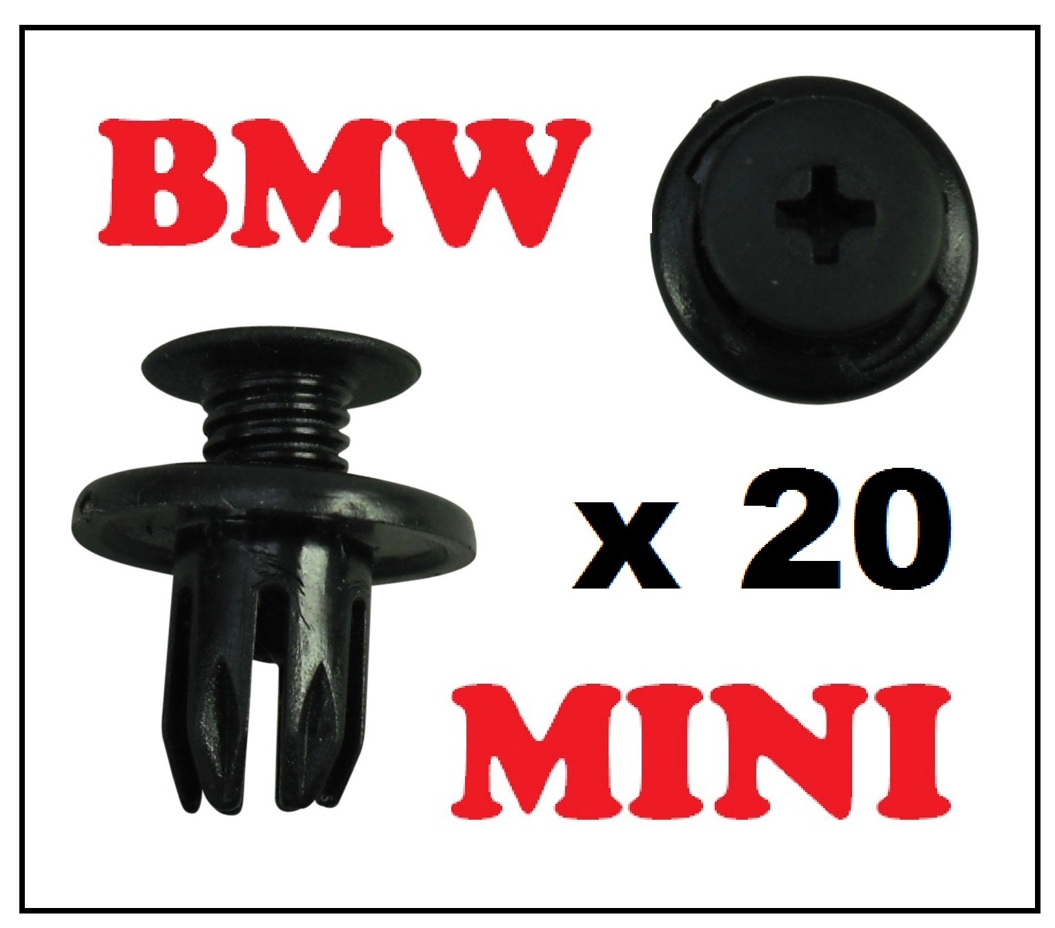 20 x BMW MINI INNER WHEEL ARCH LINER SPLASHGUARD LINING TRIM CLIPS ...