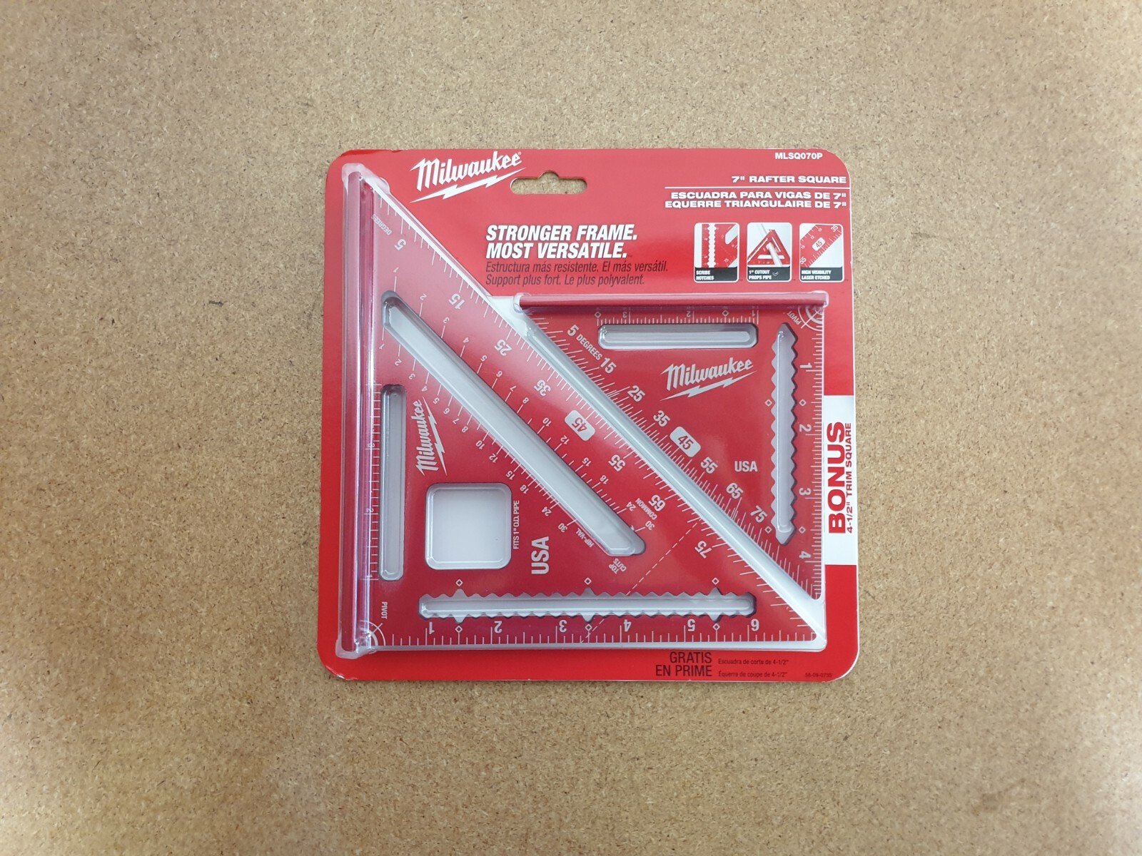 Milwaukee 7 in. Rafter Square and 4-1/2 in. Trim Square Set MLSQ070 | eBay