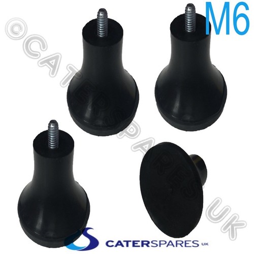 4 X M6 SCREW IN THREAD UNIVERSAL ROUND RUBBER SUCTION FEET SLICER ...