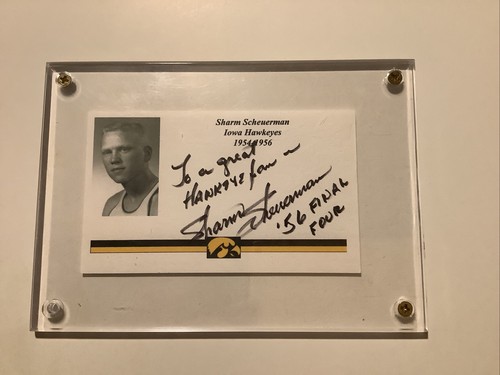 Sharm Scheuerman Iowa Hawkeye Basketball Great Autographed Card | eBay