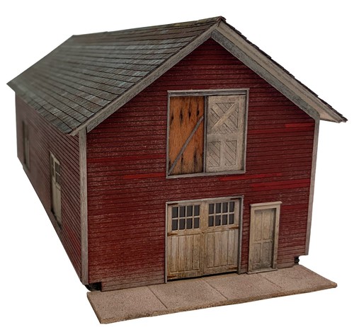 HUDSON RIVER MODEL COMPANY HO SCALE STORAGE BARN FULLY BUILT & PAINTED ...