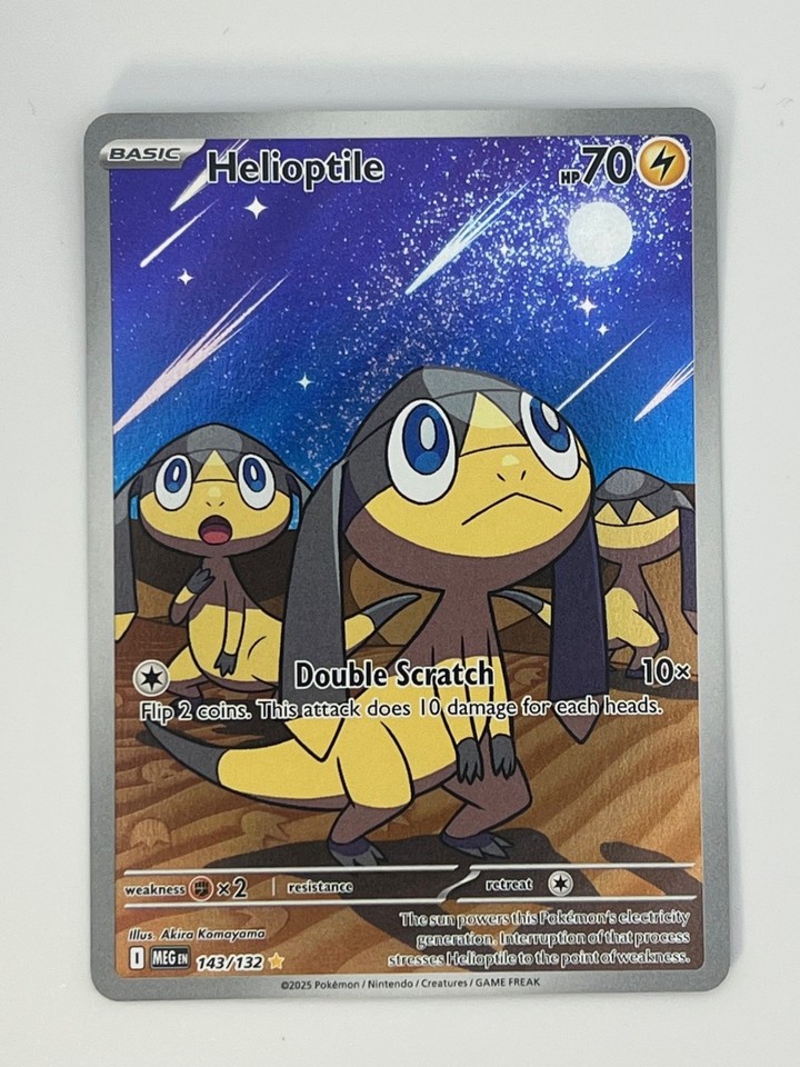 Pokemon TCG - Helioptile - 143/132 (Illustration Rare) - Mega: Mega ...
