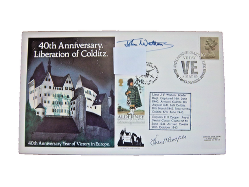 JOHN WATTON & ERIC COOPER SIGNED 40th ANNIVERSARY LIBERATION OF COLDITZ ...