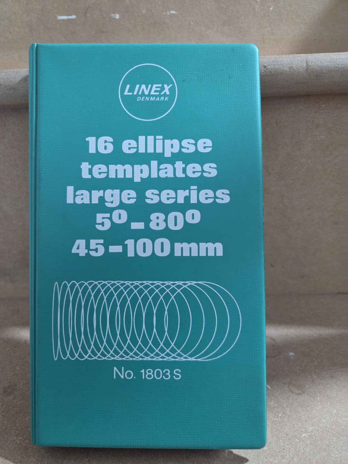 Linex Denmark 16 Ellipse Template Set 5°-80° 45-100mm No. 1803 S | eBay