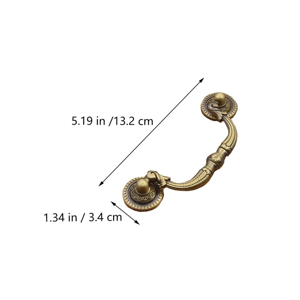 2 Pcs Decorative Dresser Handle Metal Pull Knob Cabinet Hanging Handles ...