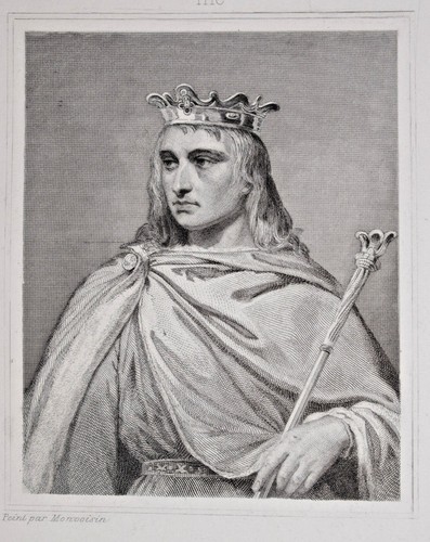 CHILPERIC II Roi Francs Portrait GRAVURE Monvoisin ca 1840 | eBay
