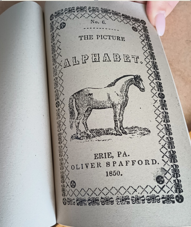 Oliver Spafford (1850) No 6 The Picture Alphabet Erie PA * Animals ABC ...