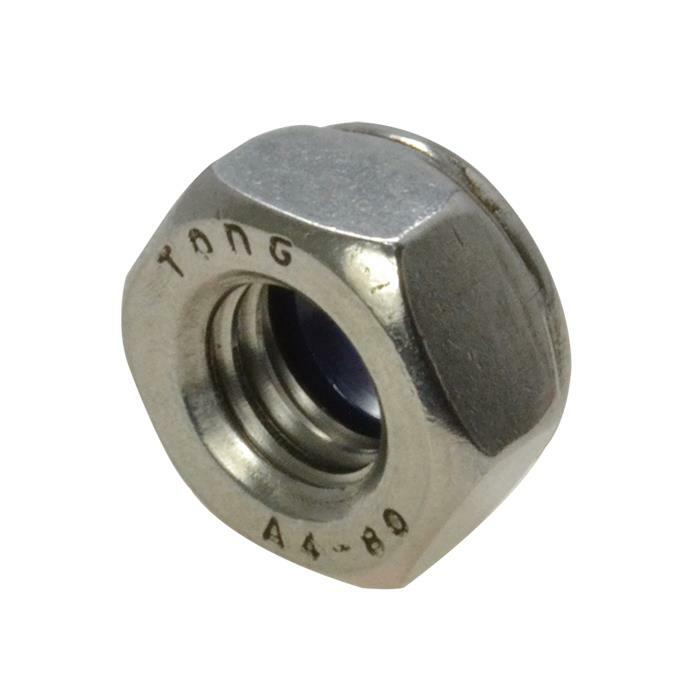 Pack Size 50 Stainless Marine G316 Hex Nyloc Nut M27 (27mm) Metric ...