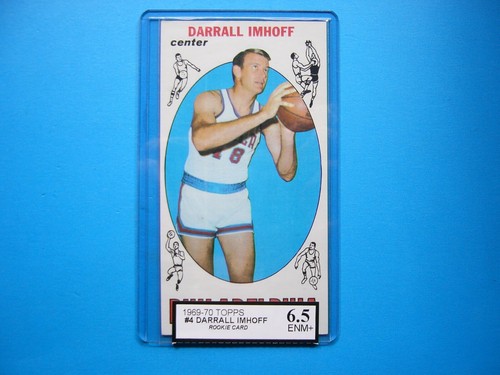 1969/70 TOPPS NBA BASKETBALL CARD #4 DARRALL IMHOFF ROOKIE KSA 6.5 EX ...