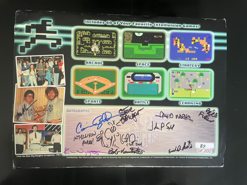 Autographed #82/200 Intellivision Limited Edition BLUE SKY RANGERS ...