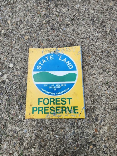 Vintage State Land Forest Preserve State Of New York Metal/Tin Sign | eBay