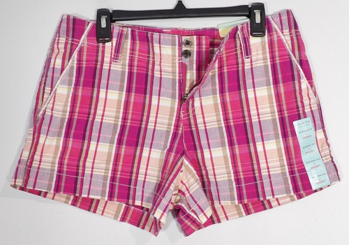 Sonoma Pink Plaid Low Rise Modern Fit Shorts Size 12 Short 33x3 P1725 ...