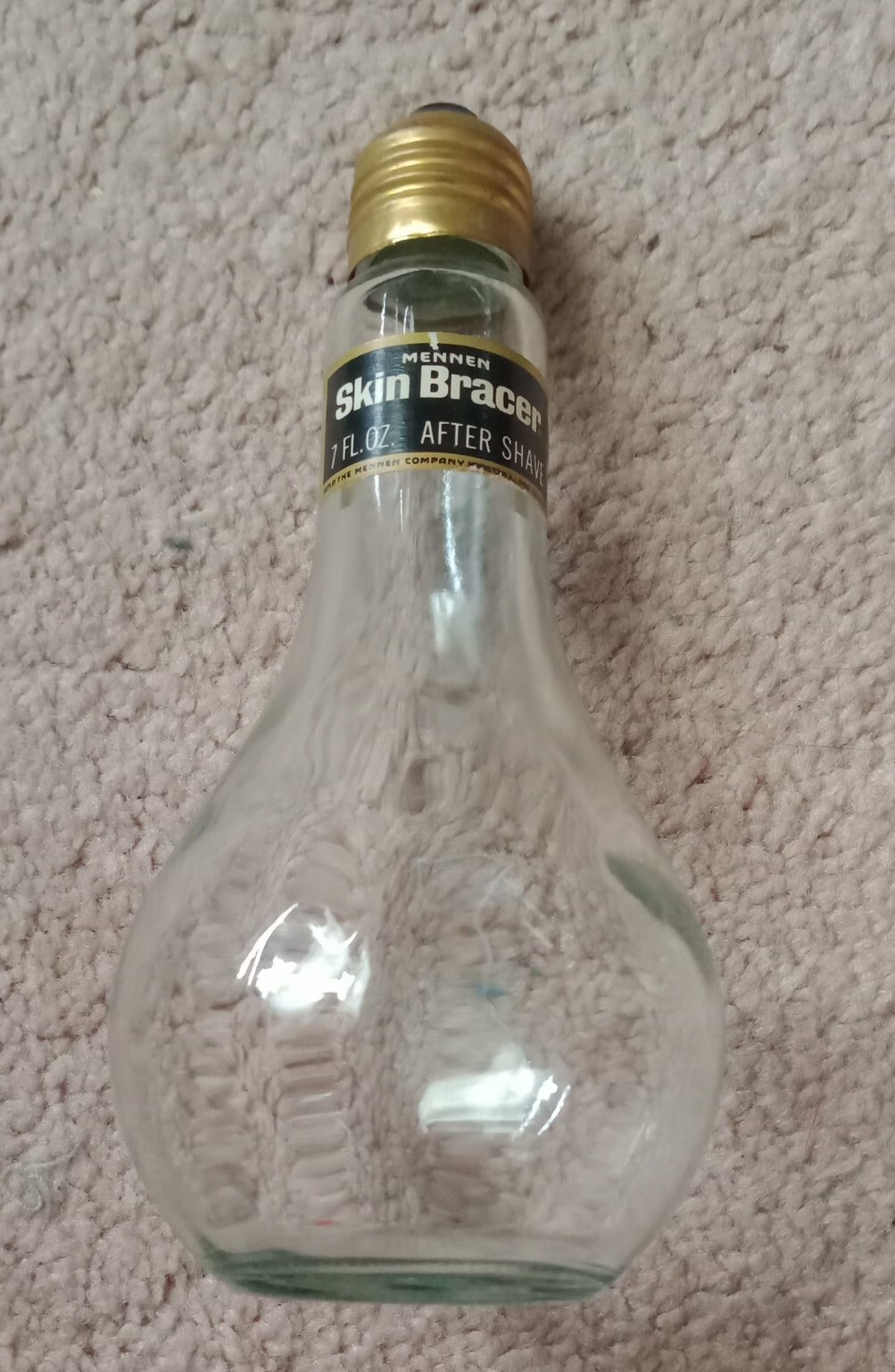 Vintage Mennen Skin Bracer Light Bulb After Shave Glass Bottle 7 0z ...