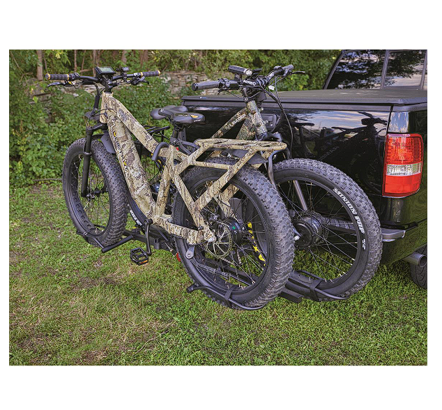 2 Fat Bike Rack Carrier Vehicle Mount Truck Hitch Heavy Duty Folding w ...