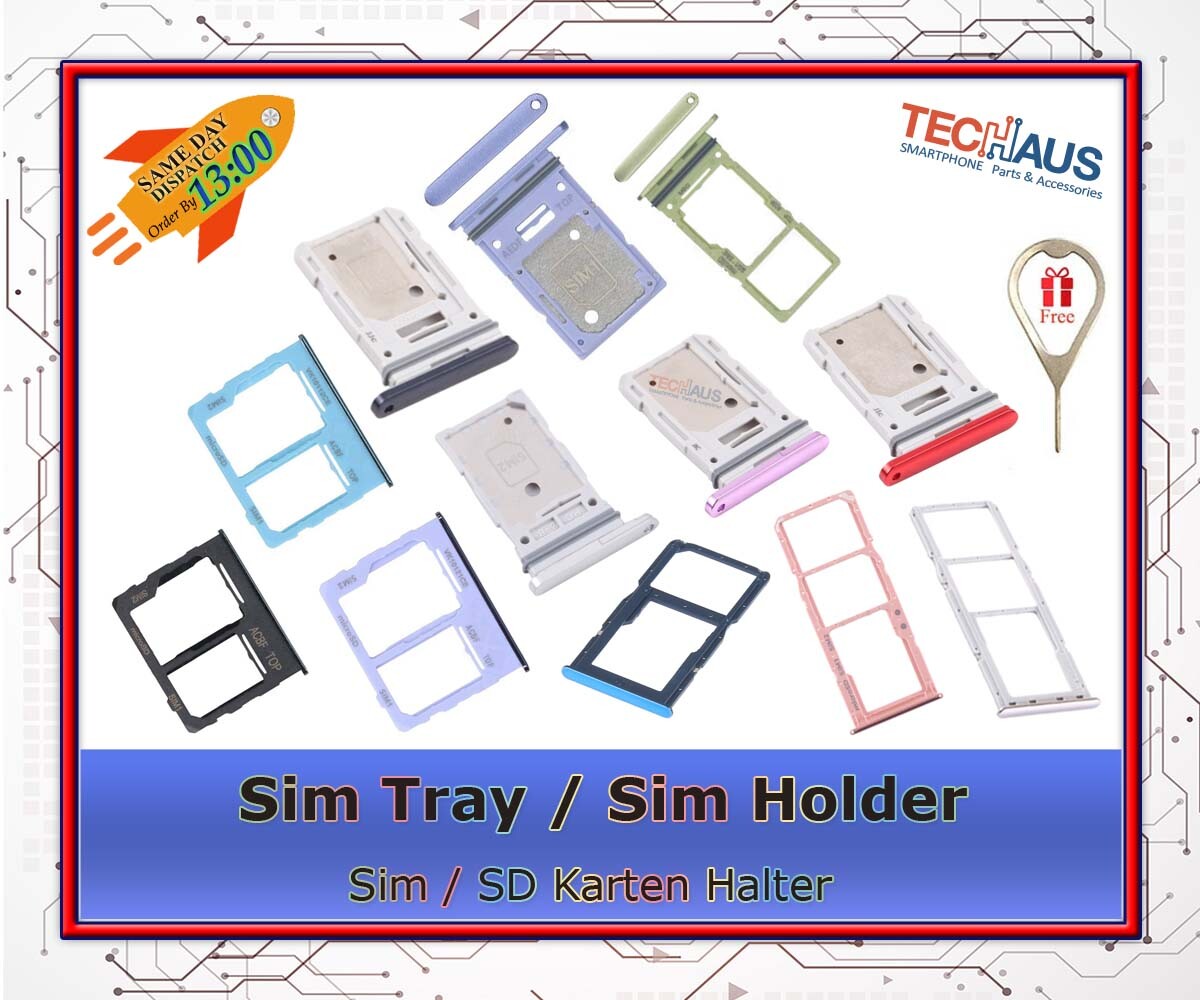 Sim Karten Halter Card Tray SD Slot Fach für Samsung Galaxy S10 / S10 ...