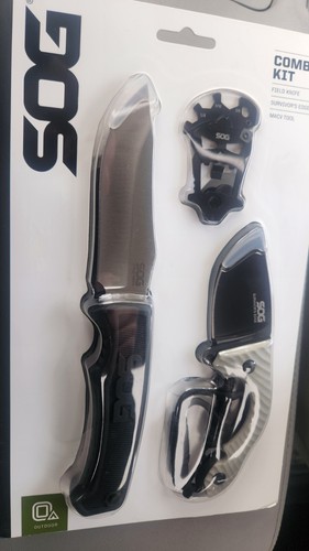 Sog Combo Kit Sog Fixed Blade Field Knife Sog Survivors Edge MacV Tool ...