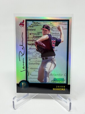 1998 Bowman Chrome Baseball Jason Rakers Refractor Rookie RC Card #389 ...