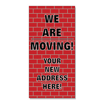 We Are Moving Business DECAL STICKER Retail Store Sign | eBay
