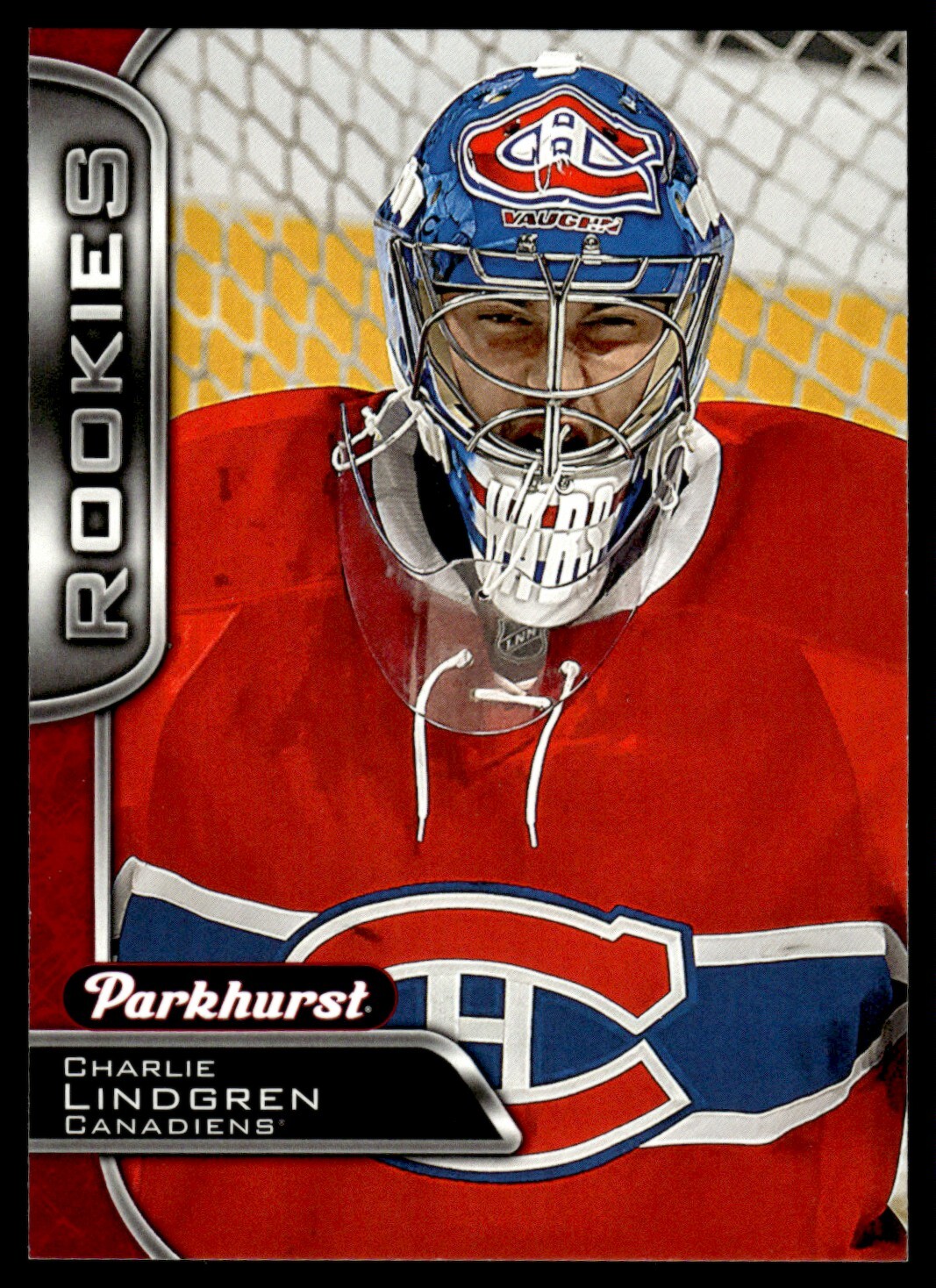2016-17 Parkhurst Red #345 Charlie Lindgren Rookie Montreal Canadiens ...