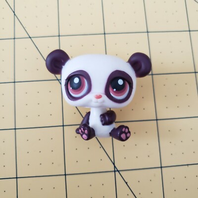 Authentic Littlest Pet Shop LPS Around The World Purple Panda #387 Pink ...