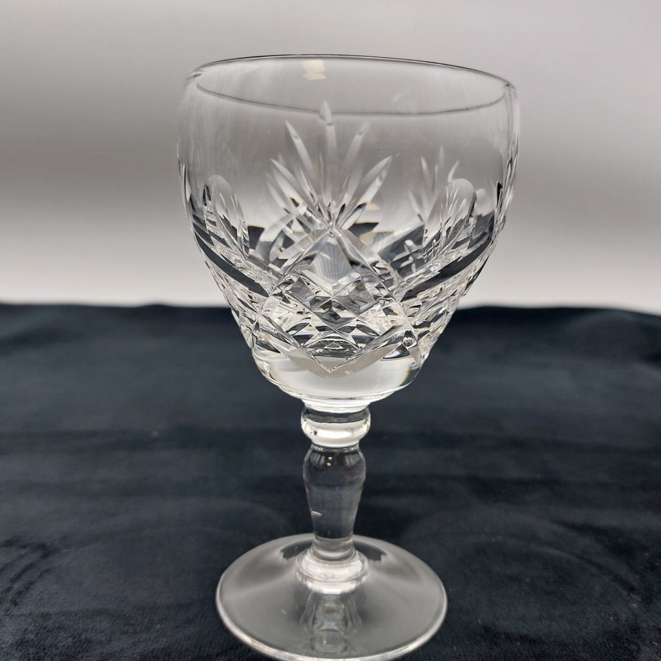 Royal Brierley Crystal Elizabeth Wine Glass x2 12cms Height 140ml ...