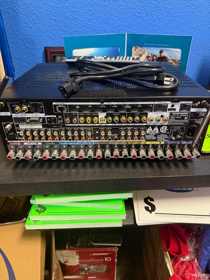 MARANTZ SR6012 9 CHANNEL AMP, 220 WATS, 11.2 CHANNEL PROCESSING | eBay