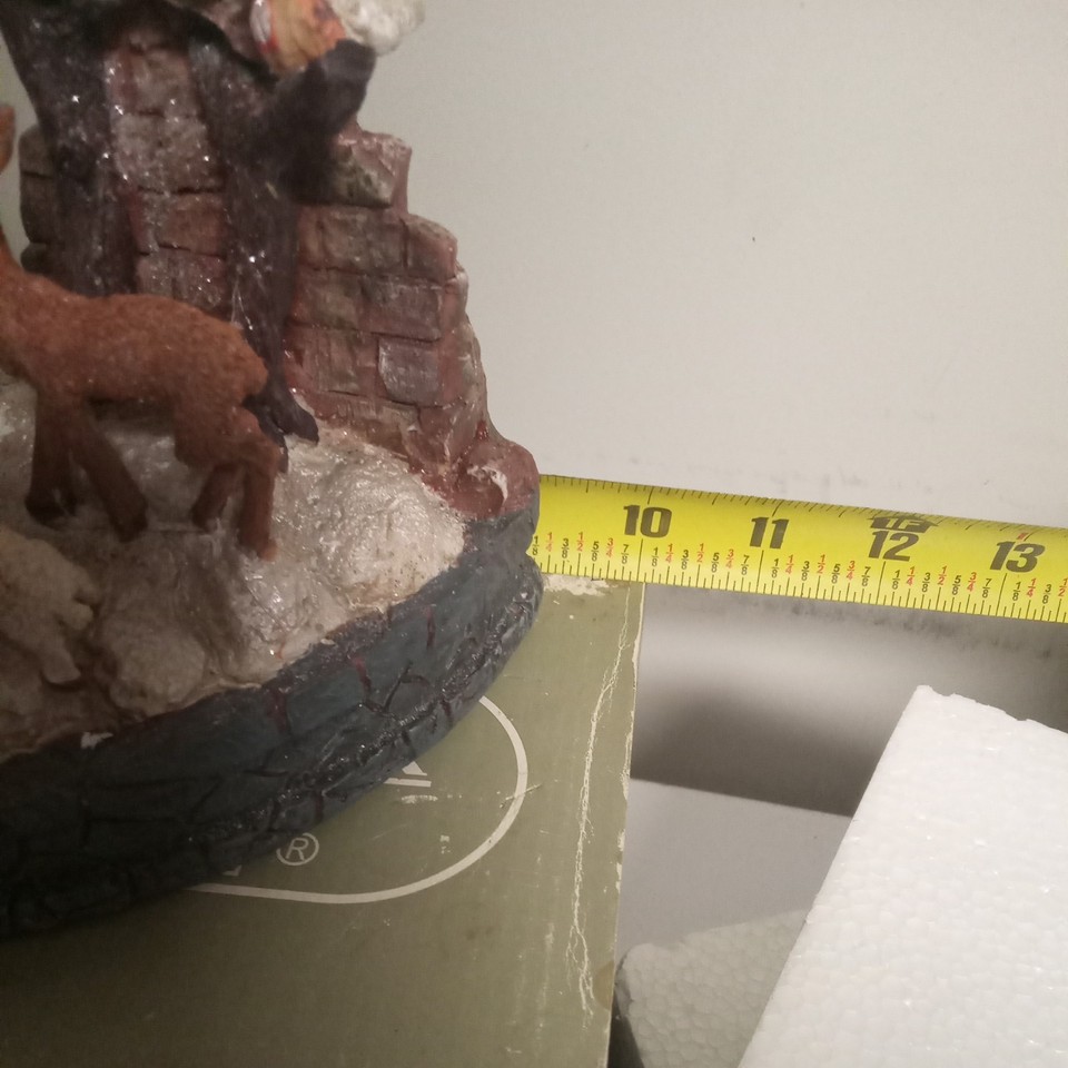 Vtg Christmas Snowman Nativity Family Angel Owl Reindeer Forest Rare ...