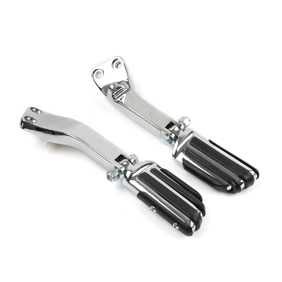 Rear Footpeg Chrome Bracket For Harley Dyna Fat Bob FXDF Low Rider ...