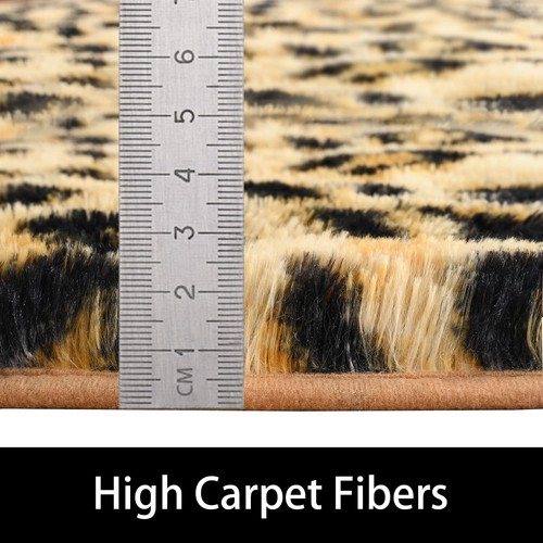 Fluffy Leopard Rug Premium Cheetah Print Rugs Soft Comfy Faux 3x5 Feet ...