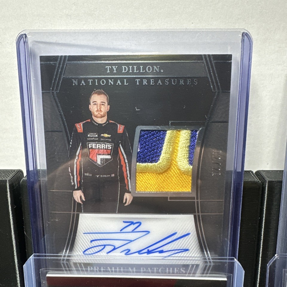 Ty Dillon 5 Card lot Ft. NT Patch Auto /21, Tye-Dye Patch /25, Rookie ...