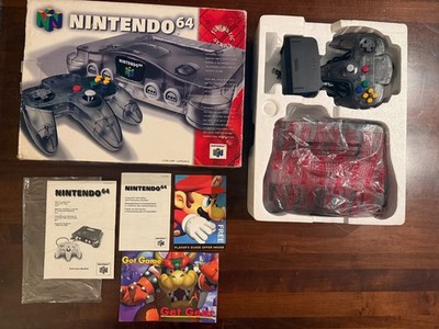 Smoke Black Nintendo 64 Console -Tight Stick- Complete Box CIB NUS-001 ...