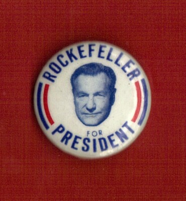 1968 Nelson Rockefeller 1-1/4" / (R)Presidential Hopeful Campaign ...