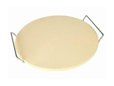 Pizzastein mit Chromgestell Brotbackstein Backstein Grillstein Ofen ...