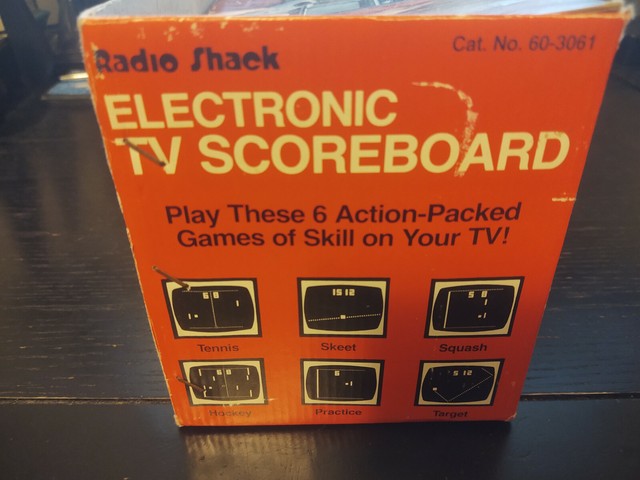 Vintage 1970 S Radio Shack Electronic TV Scoreboard Video Game Set 6 ...
