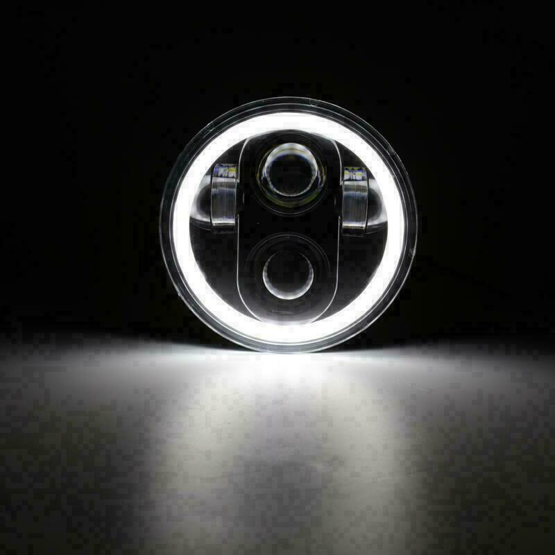 4PCS 5.75" 5-3/4" inch LED Headlights Round Sealed Hi/Lo Beam DRL ...