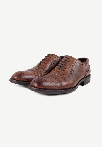 Original Tom Ford Men Leather Oxford Shoes Brown Size 41EU,8US,7UK ...