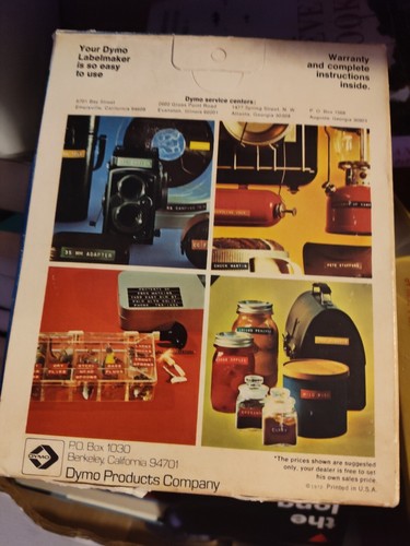 Vintage Dymo Home Label Maker Orange TESTED & WORKING! Retro Labeler | eBay