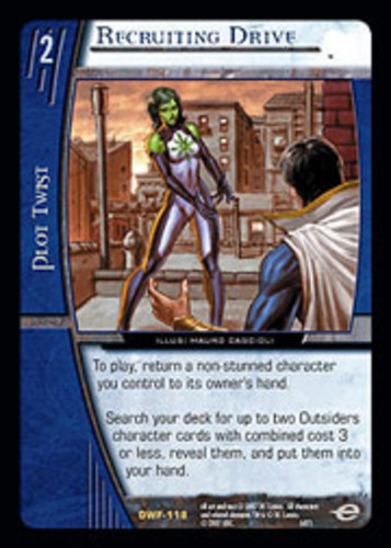 VS System: Recruiting Drive - Foil [Played] DC Worlds Finest TCG CCG ...